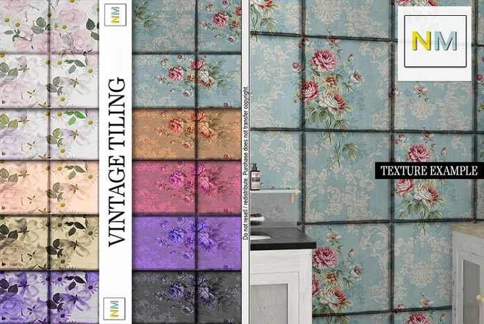 Second Life Marketplace Vintage Textures